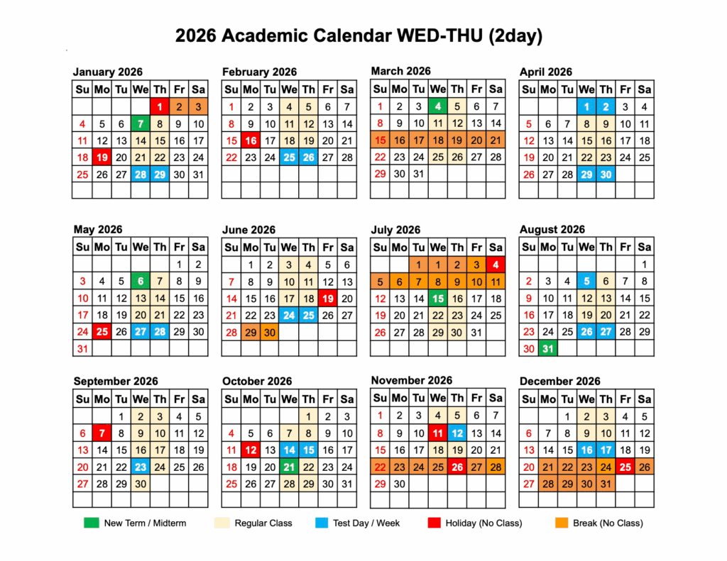 Academic Calendar – Yousa Learning Institute