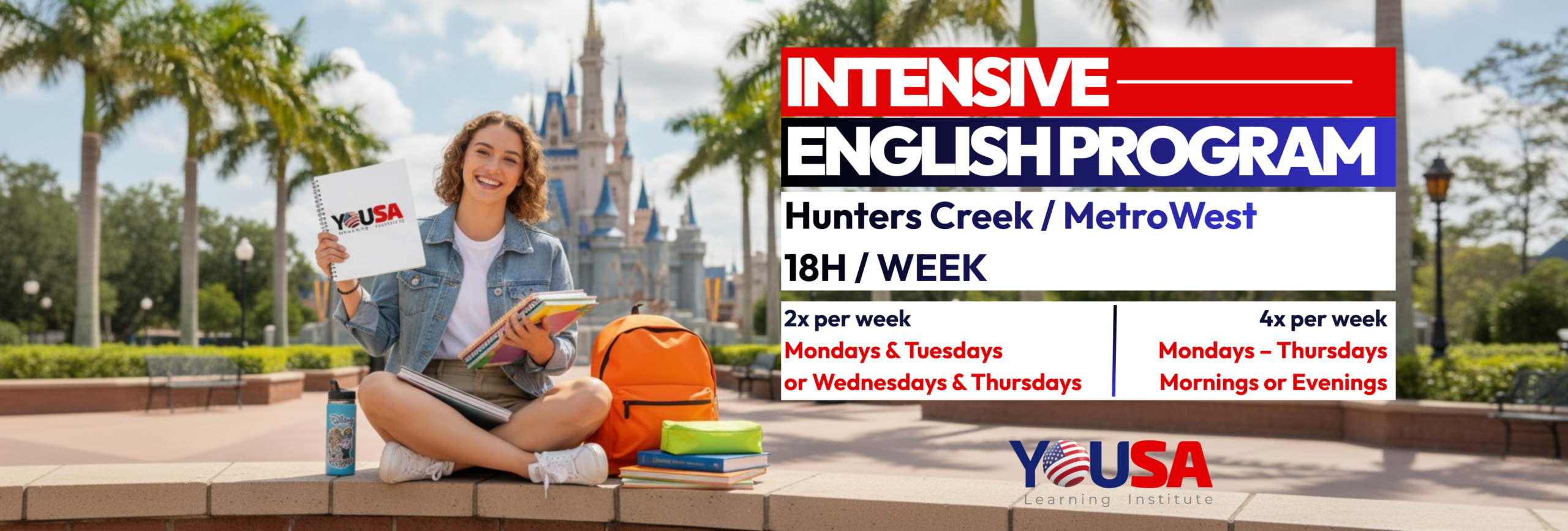 Yousa Learning Institute – English school in Orlando, Flórida.